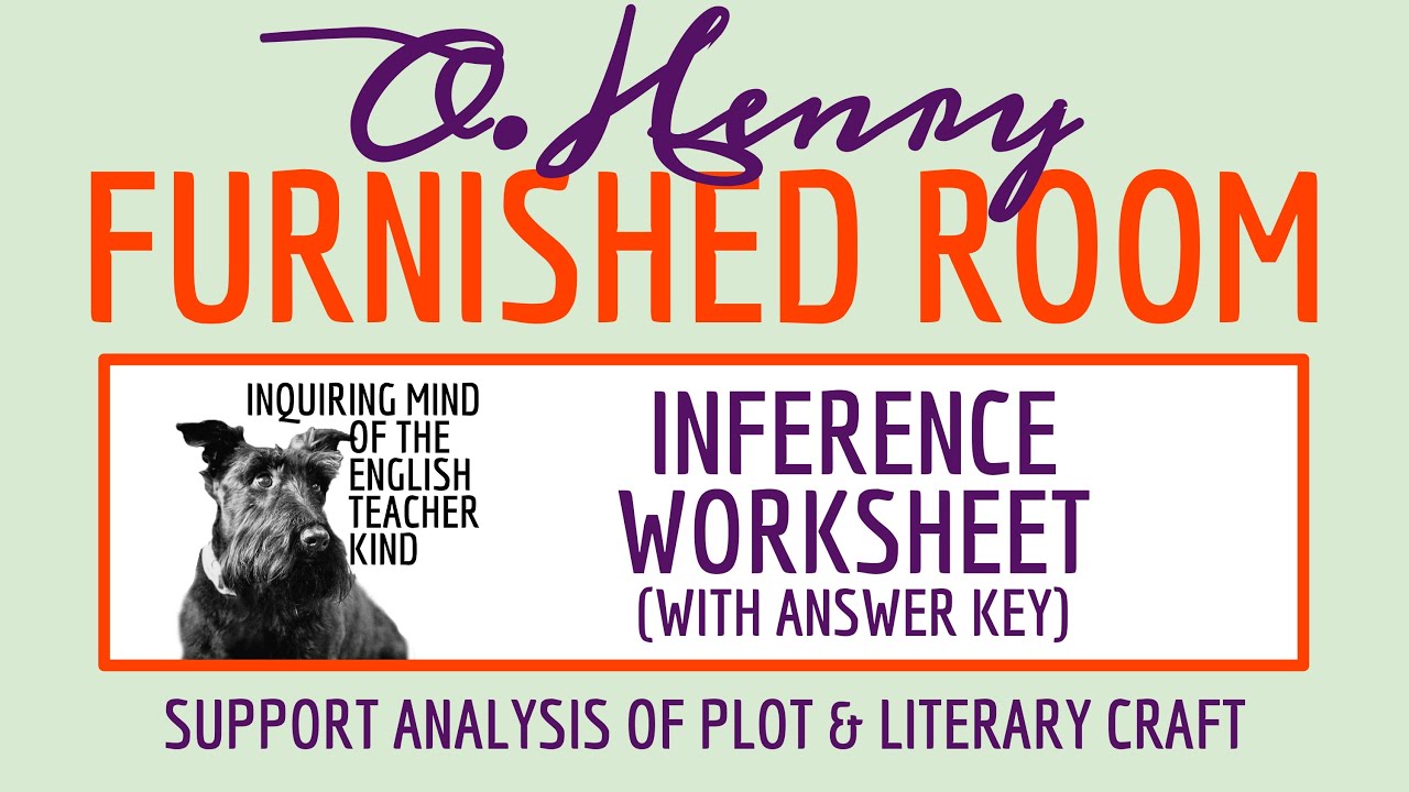 "The Furnished Room" by O. Henry Close Reading Analysis Worksheet ...