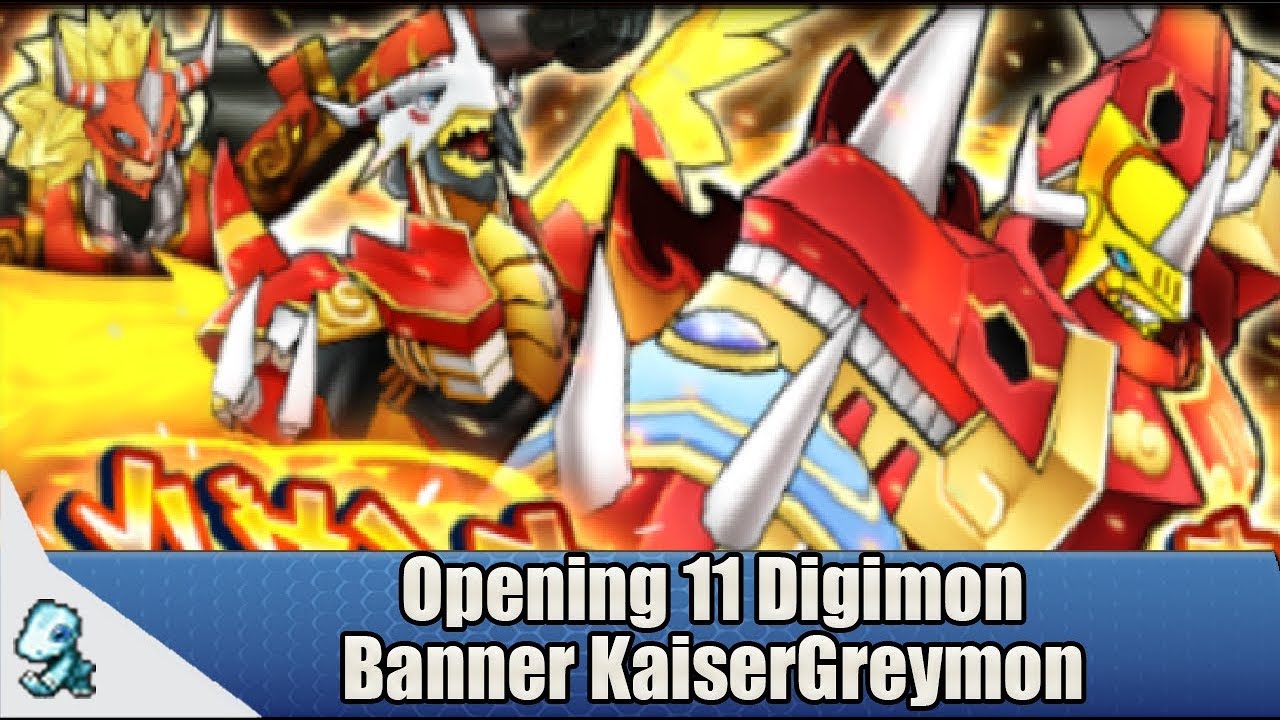 Digimon ReArise | Opening 11 Digimon Banner KaiserGreymon - YouTube