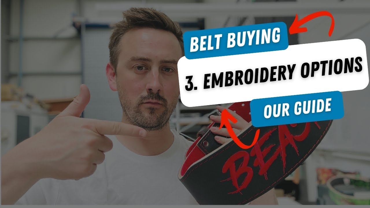 3. Embroidery Options on Your Custom Weightlifting Belt - YouTube