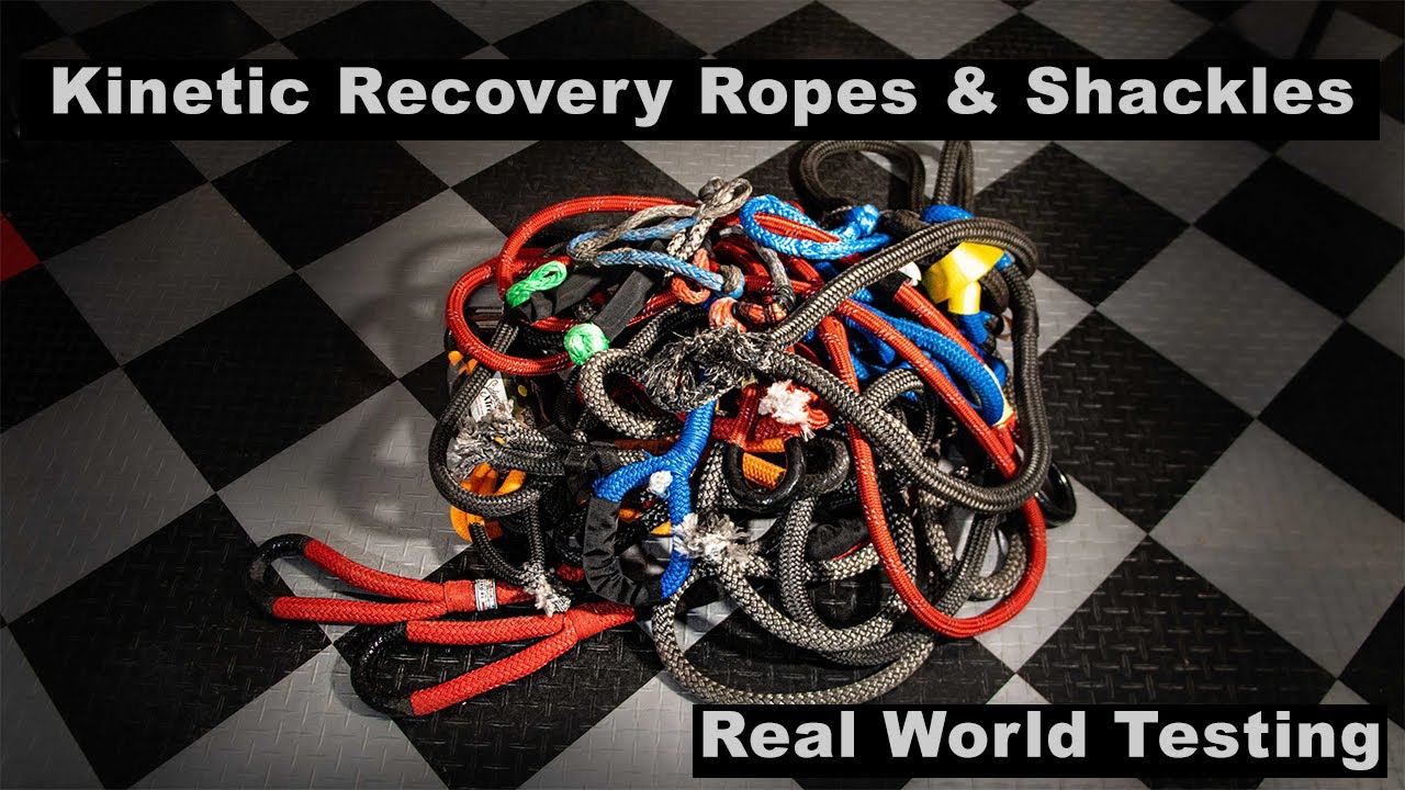 Kinetic Recovery Ropes & Shackles - Field testing & cutting. - YouTube