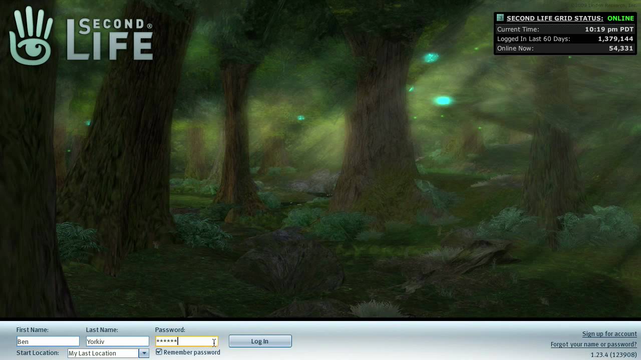 MH214 class: Logging into Second Life (HD 720p) - YouTube