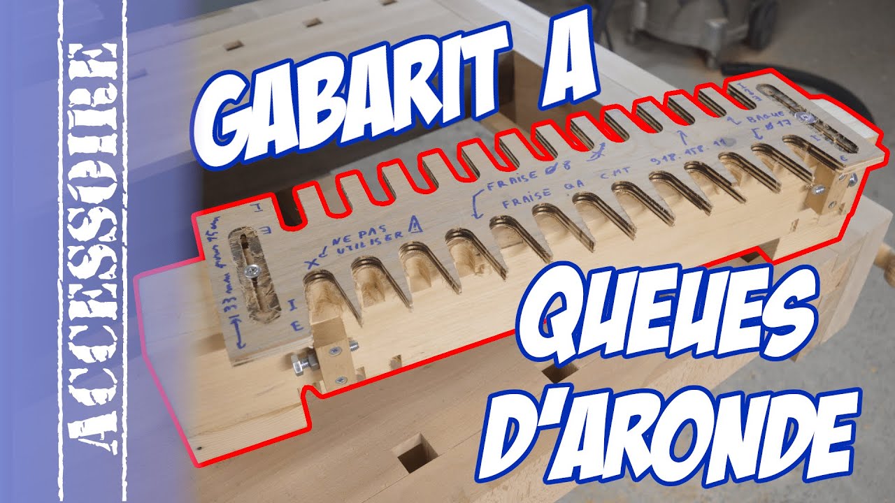 Queues d'aronde à la défonceuse - TOUS LES DÉTAILS pour réussir un gabarit - YouTube