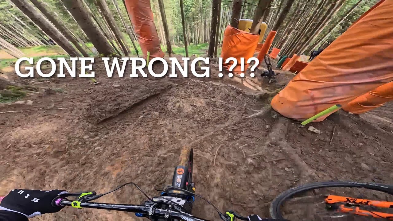 Leogang WorldCup DH Course Preview! (Tricky Conditions, GONE WRONG ...