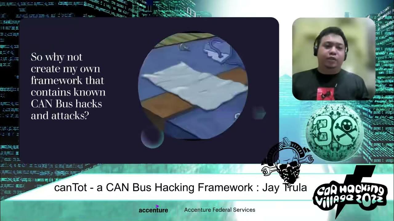 DEF CON 30 Car Hacking Village - Jay Turla - canTot A CAN Bus Hacking Framework - YouTube