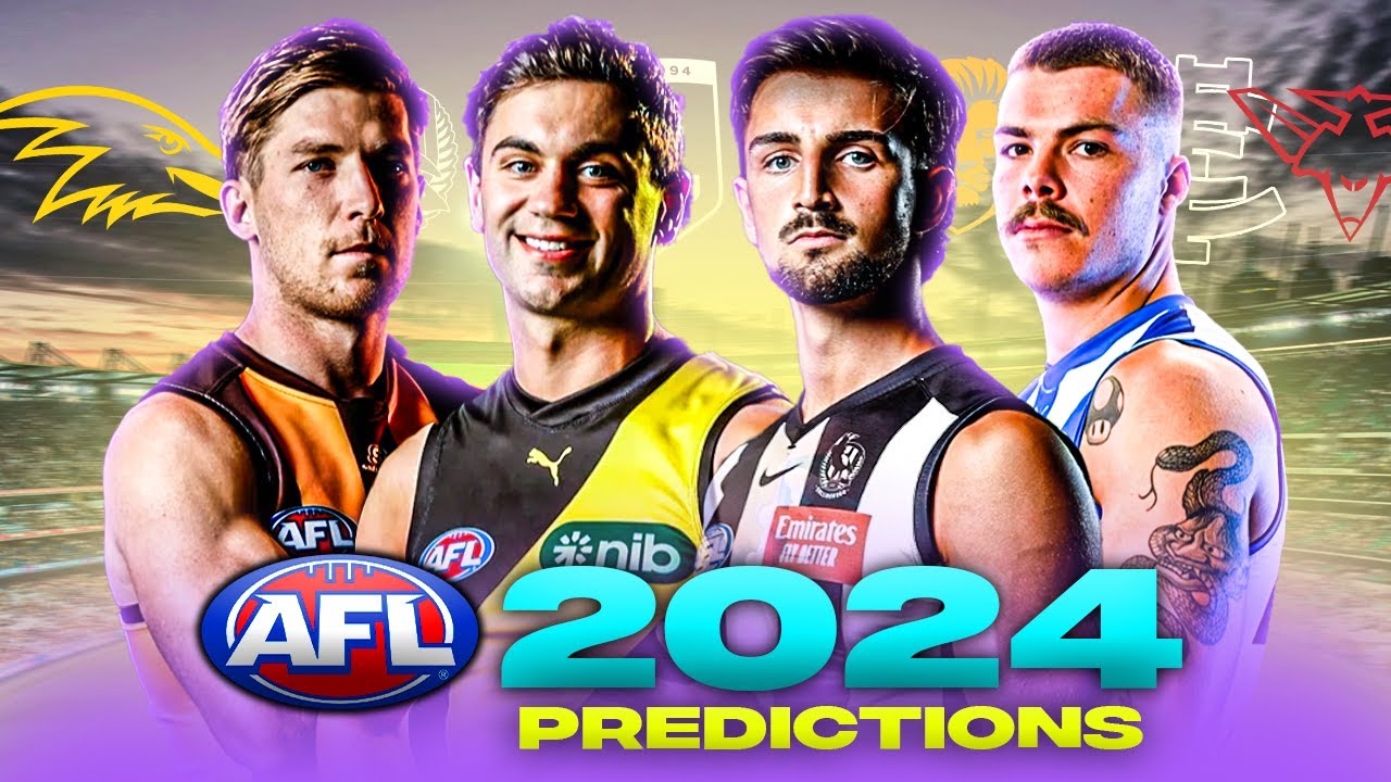 My 2024 AFL LADDER + SEASON PREDICTIONS! - YouTube