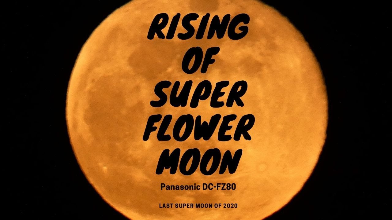 May Super Flower Moon Time Lapse 2020 Youtube