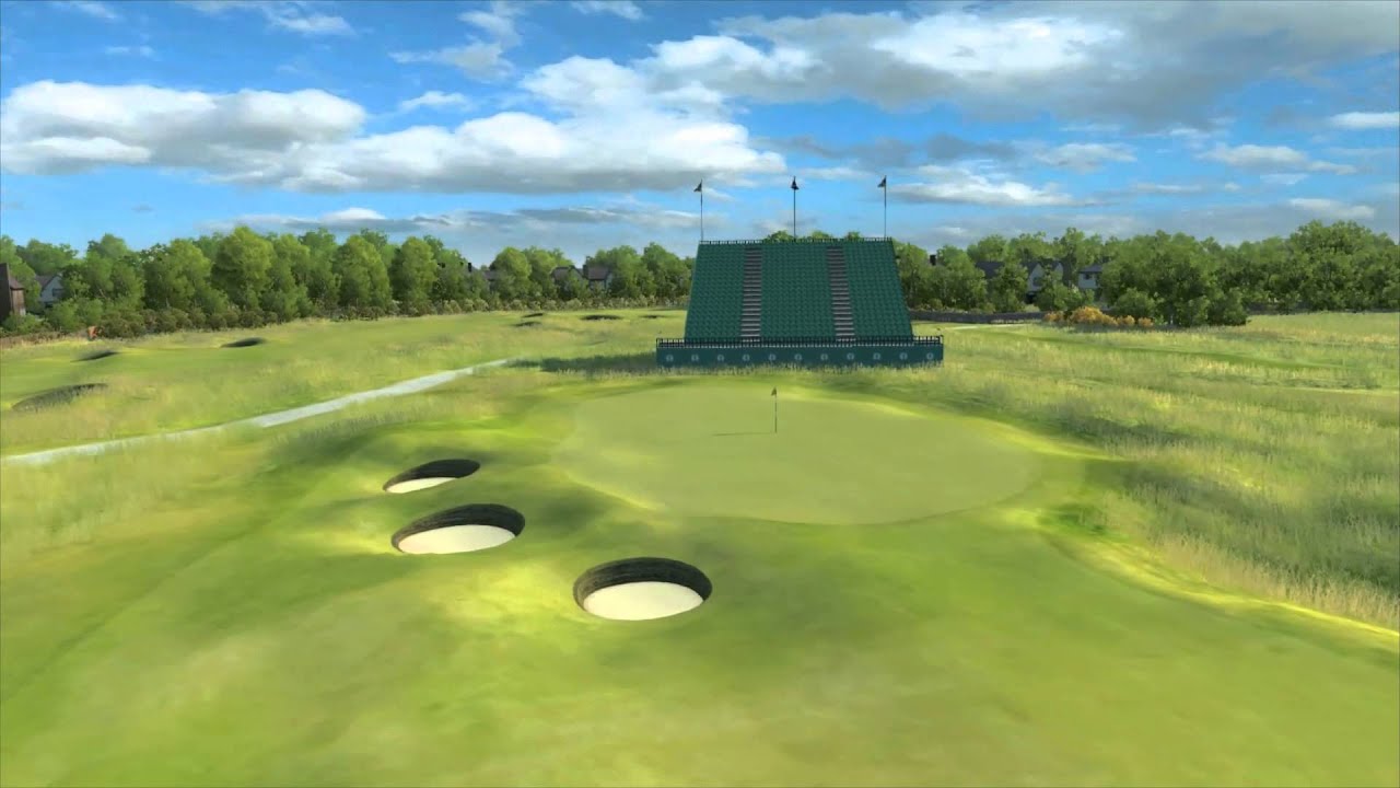 The 143rd Open at Royal Liverpool: 16th Hole Flyover (2014) - YouTube