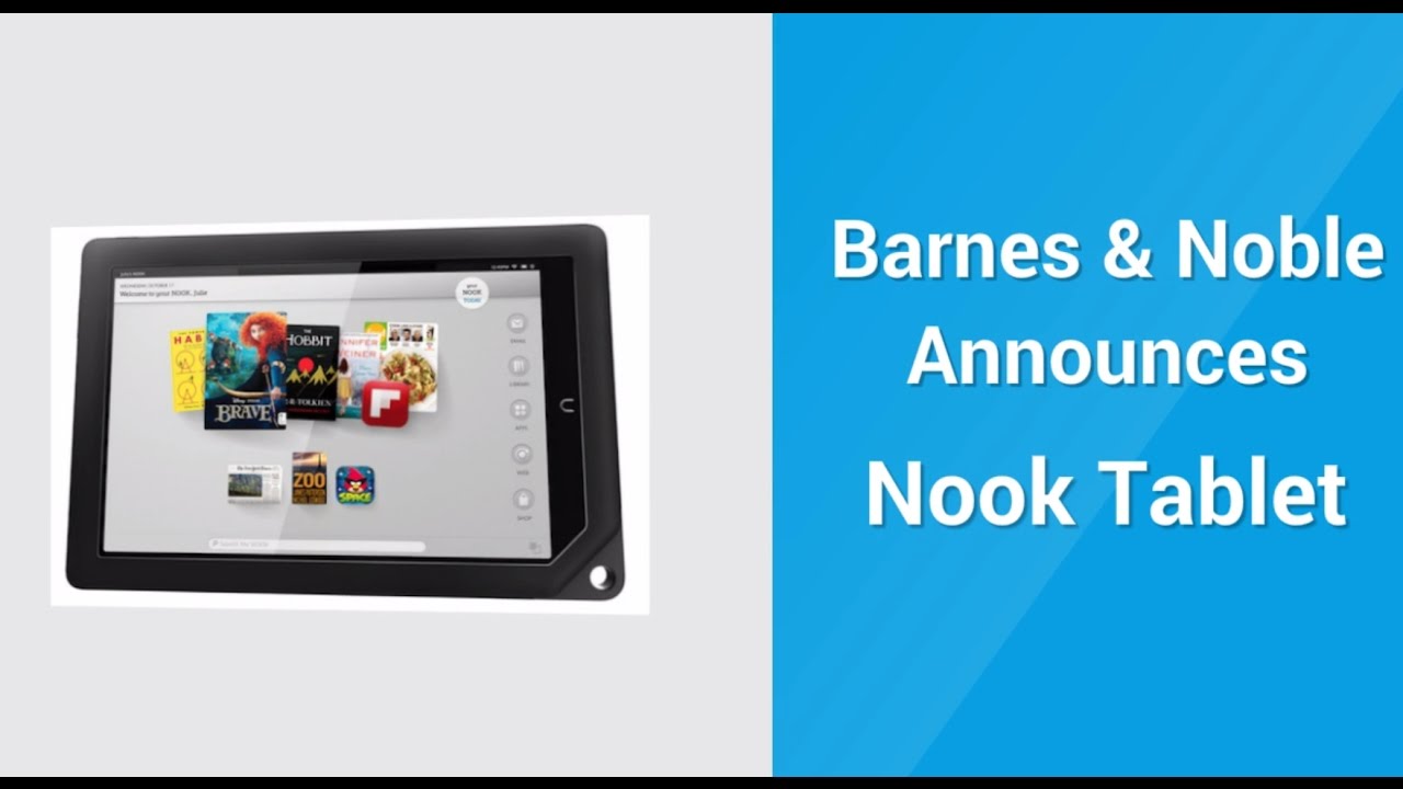 Barnes & Noble Announces Nook Tablet 7 - YouTube