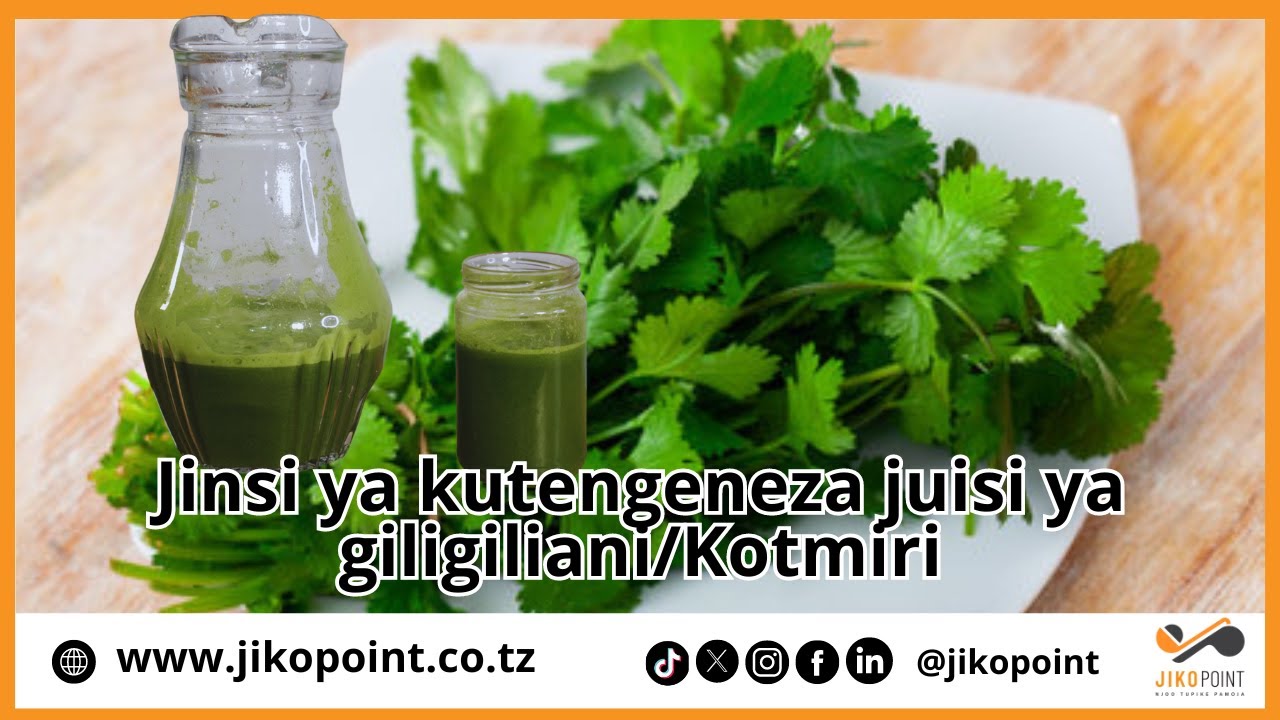 FAIDA NA NAMNA YA KUTENGENEZA DETOX JUICE YA GILIGILANI - YouTube