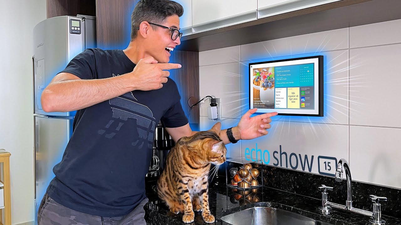 ELA CHEGOU! Echo Show 15 - a SUPER tela inteligente da AMAZON com ALEXA ...