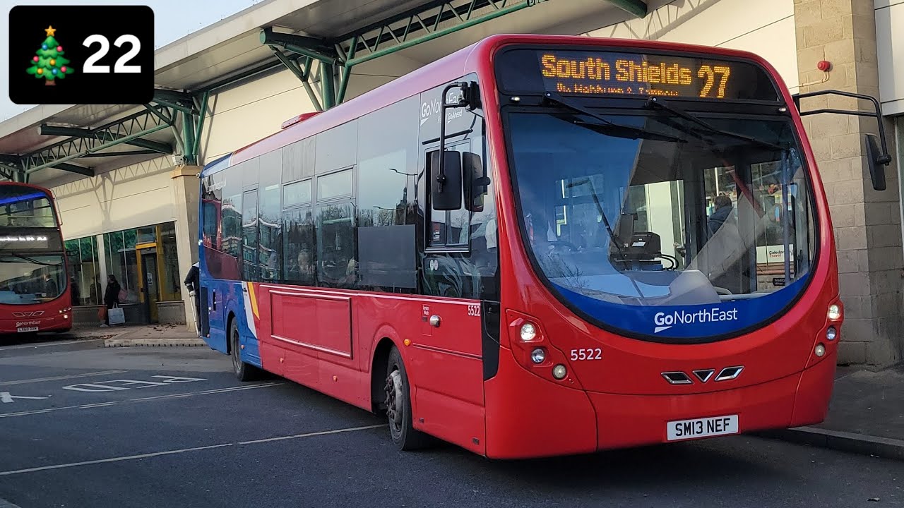 Advent with Bus Boy 2024 Day 22: Crusader 27 to South Shields - Go North East 5522 - SM13 NEF ...