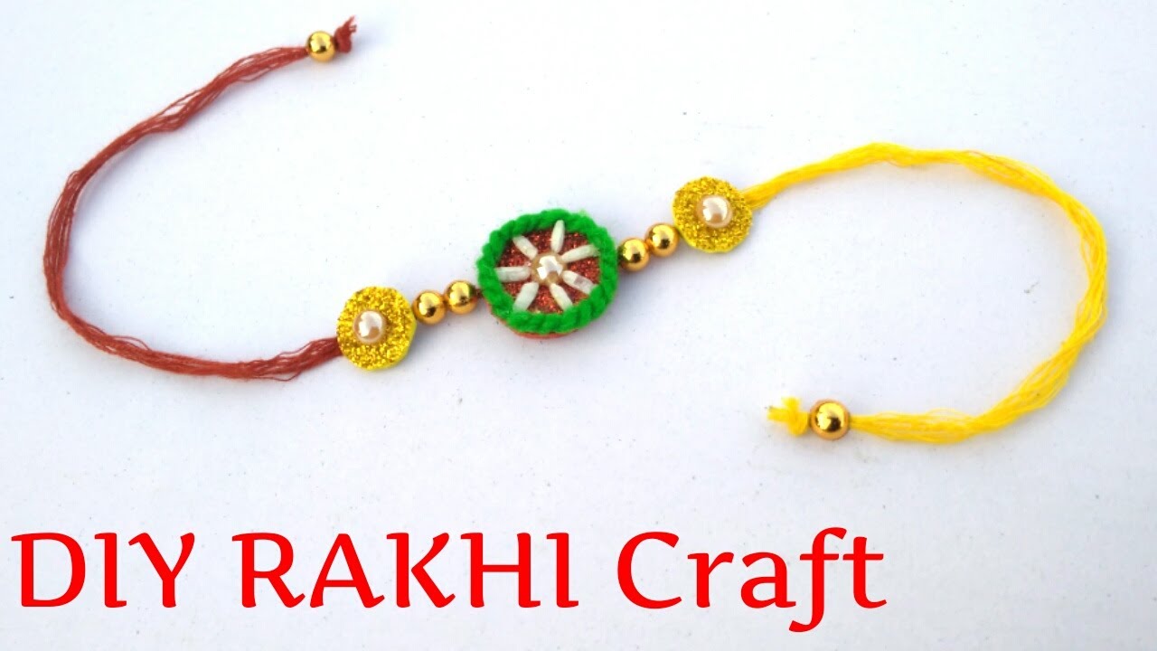 Beautiful Homemade Rakhi | Art And Craft Of Rakhi | Homemade Craft | GT ...