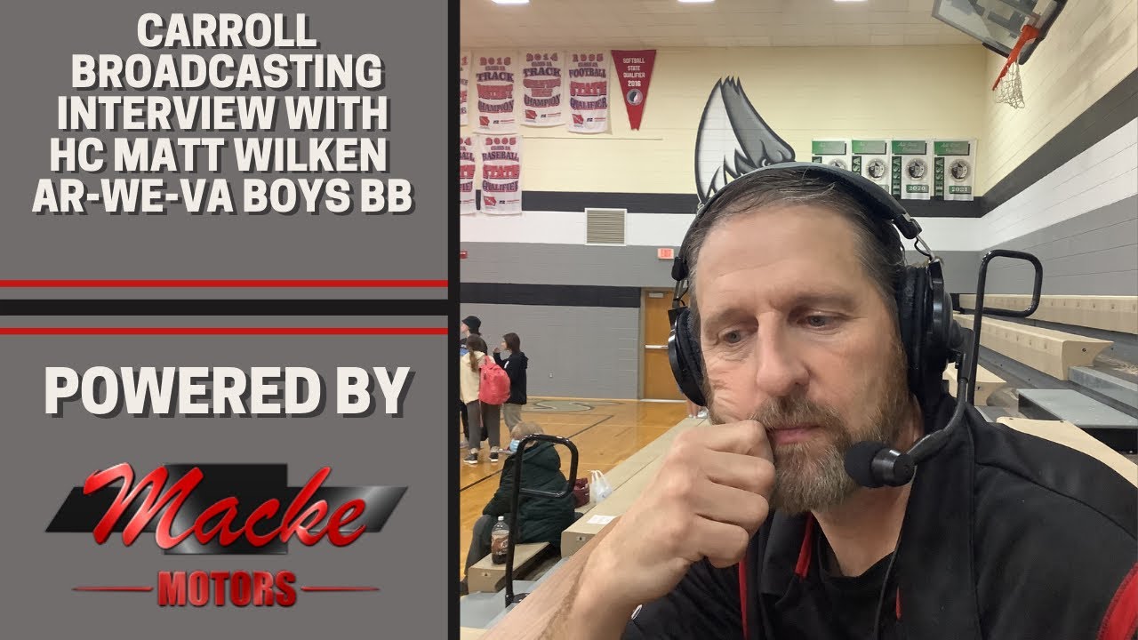 Jeff Blankman talks with Ar-We-Va Boys Head Coach Matt Wilken after 59 ...