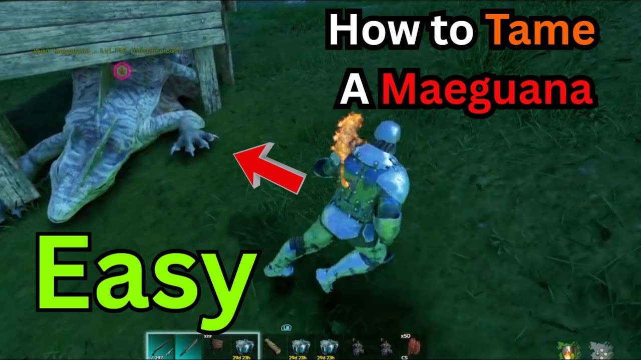 🔥 EASY Maeguana Tame in ARK Survival Ascended – Brotha Si’s No-Fail ...