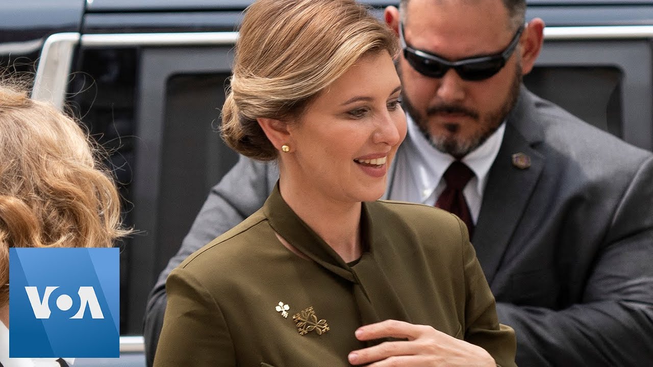Ukraine's First Lady Visits State Department in Washington - YouTube