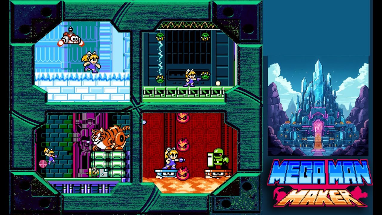 Mega Man Maker - MM Crystalized - Full Game - YouTube