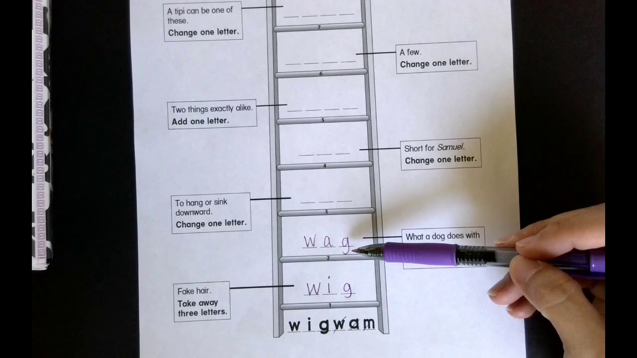 How to do a Word Ladder Video - YouTube