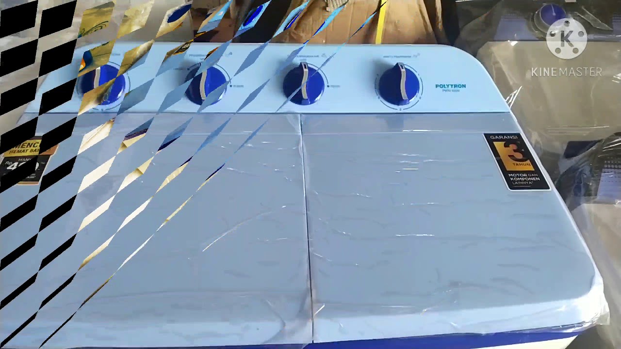 Mesin Cuci POLYTRON 5,5Kg PWM-8366 - YouTube