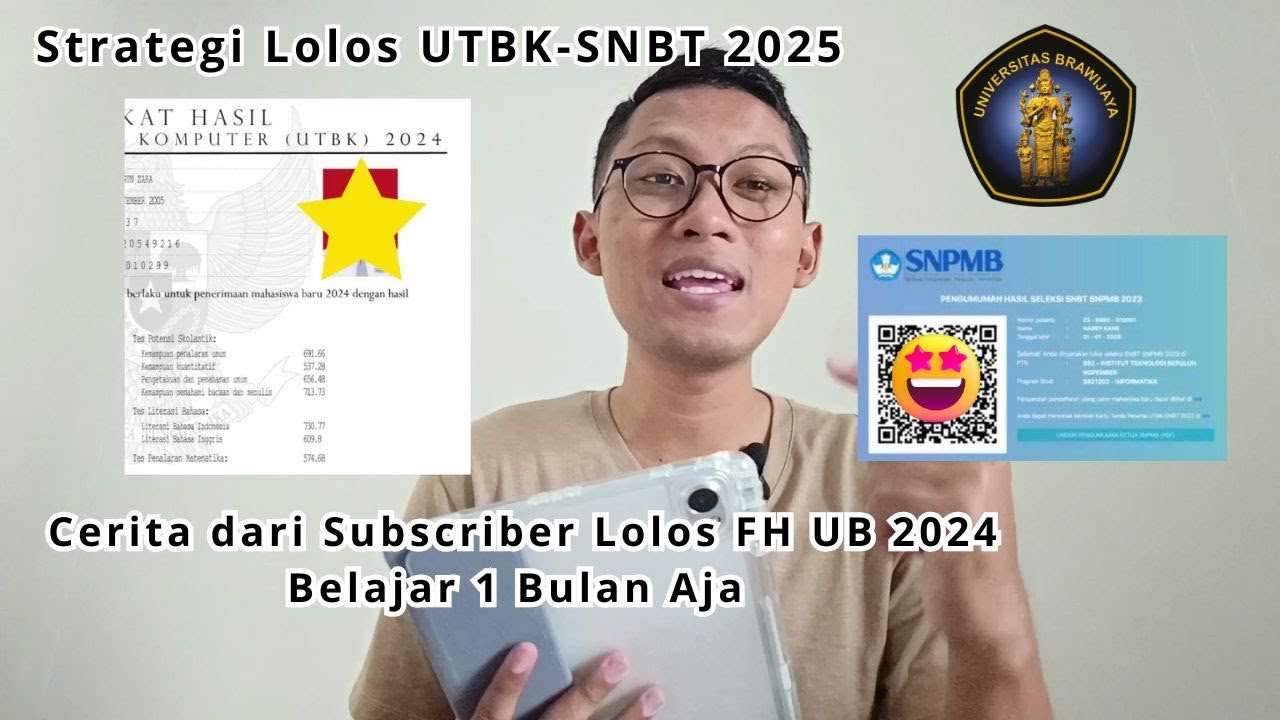 Lulus UTBK-SNBT, Belajar Cuma 1 BULAN! STRATEGI LULUS UTBK SNBT 2025 ...
