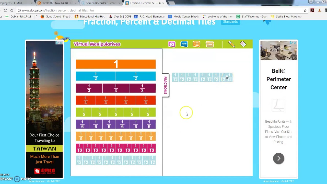4NF Lesson #3 - modeling the addition of fractions - YouTube