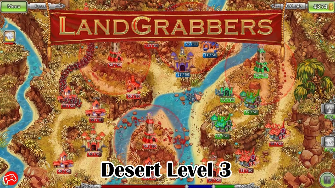 Landgrabbers Gameplay | Desert Level 3 | G Zone - YouTube