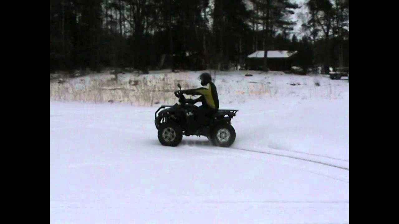 ACCESS AX 700 drifting on ice - YouTube