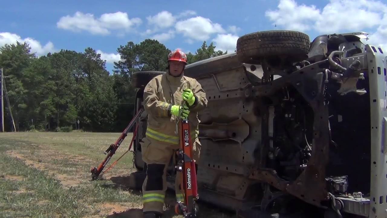 HOLMATRO V-STRUT FOR STABILIZATION - YouTube