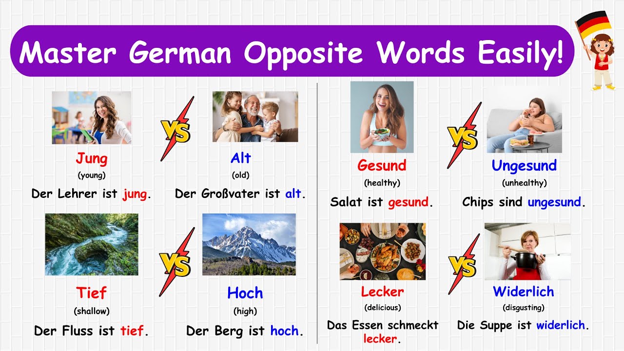 Boost Your German Vocabulary with Opposite Words! 📈🧠 – Perfect for ...