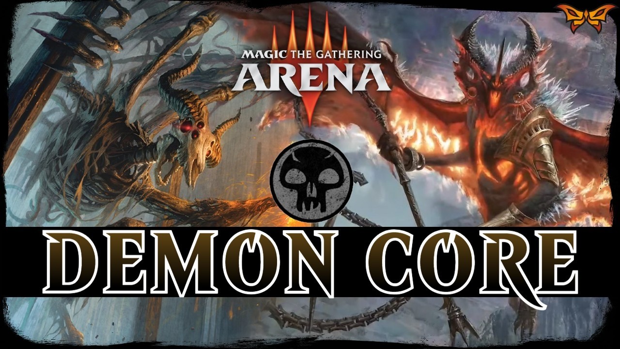 DEMONS OF DUSKMOURN | MTG Arena - Mono Black Demon Life Drain Valgavoth ...