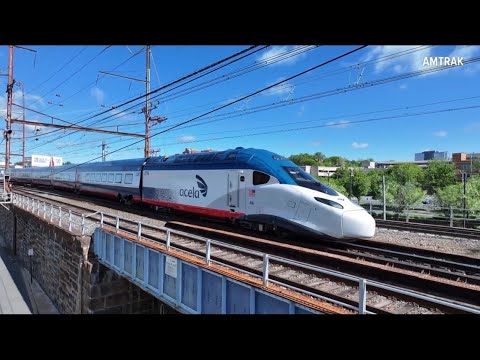 New Amtrak trains meet Connecticut rails - YouTube