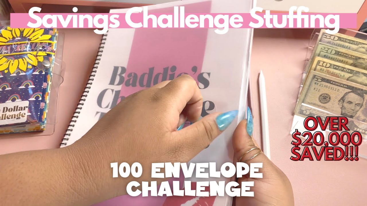 Savings Challenge Stuffing | Dec 2021| 100 Envelope Challenge ...