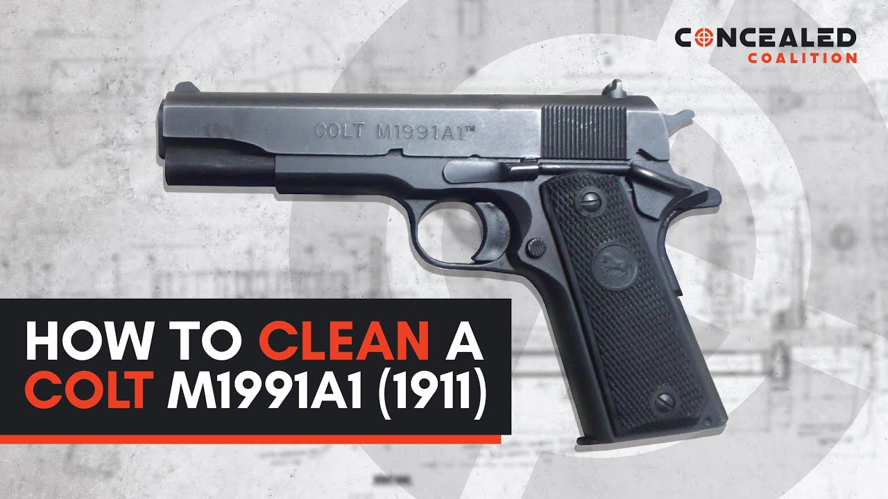 How to Clean a Colt 1991A1 Handgun - YouTube