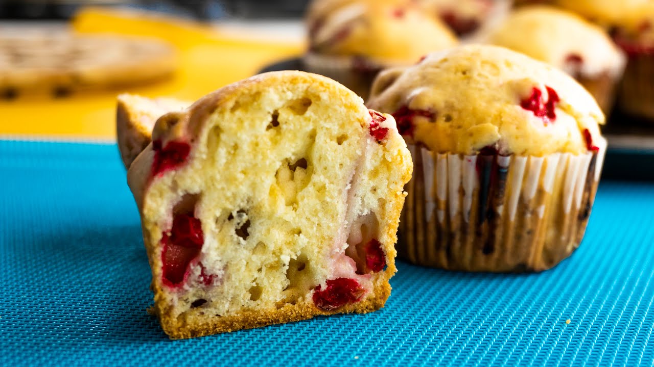 Red Currant Muffins Recipe - dessert ideas - YouTube