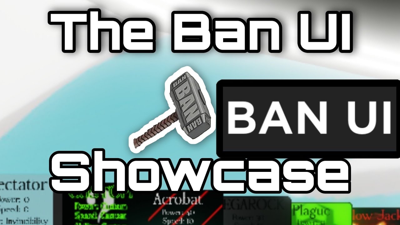 The Ban UI Showcase| Roblox Slap Battles - YouTube
