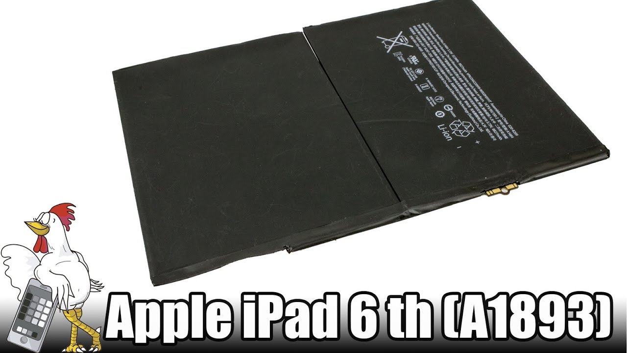 Guía del Apple ipad 6th (A1893): Cambiar batería - YouTube