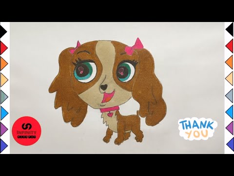 Draw NutMeg Dash from Littlest pet shop . Simple and Easy drawings ...