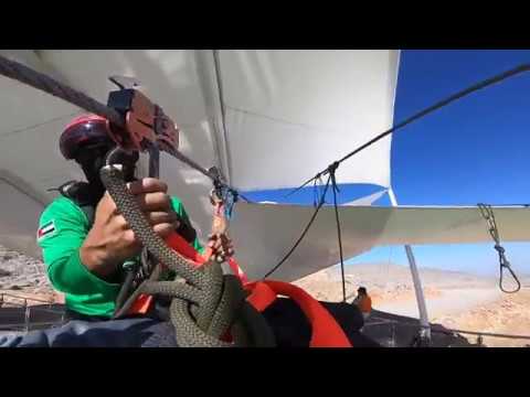 The Longest zip line in the world, Jebel Jais, Ras al Khaimah, UAE ...