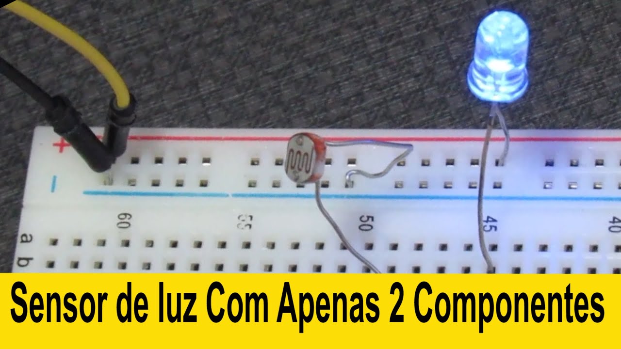 Sensor de luz Com Apenas 2 Componentes - YouTube