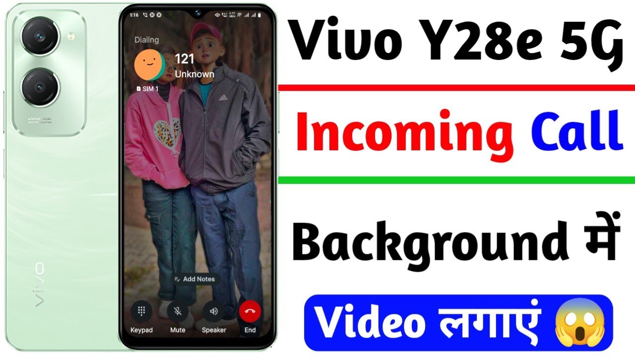 how to set incoming call background video vivo y28e | vivo y28e caller ...
