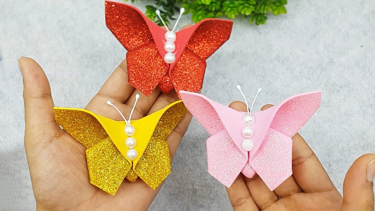 Mariposa de fomi🦋How to Make Paper Butterflies🦋Handmade Butterfly ...