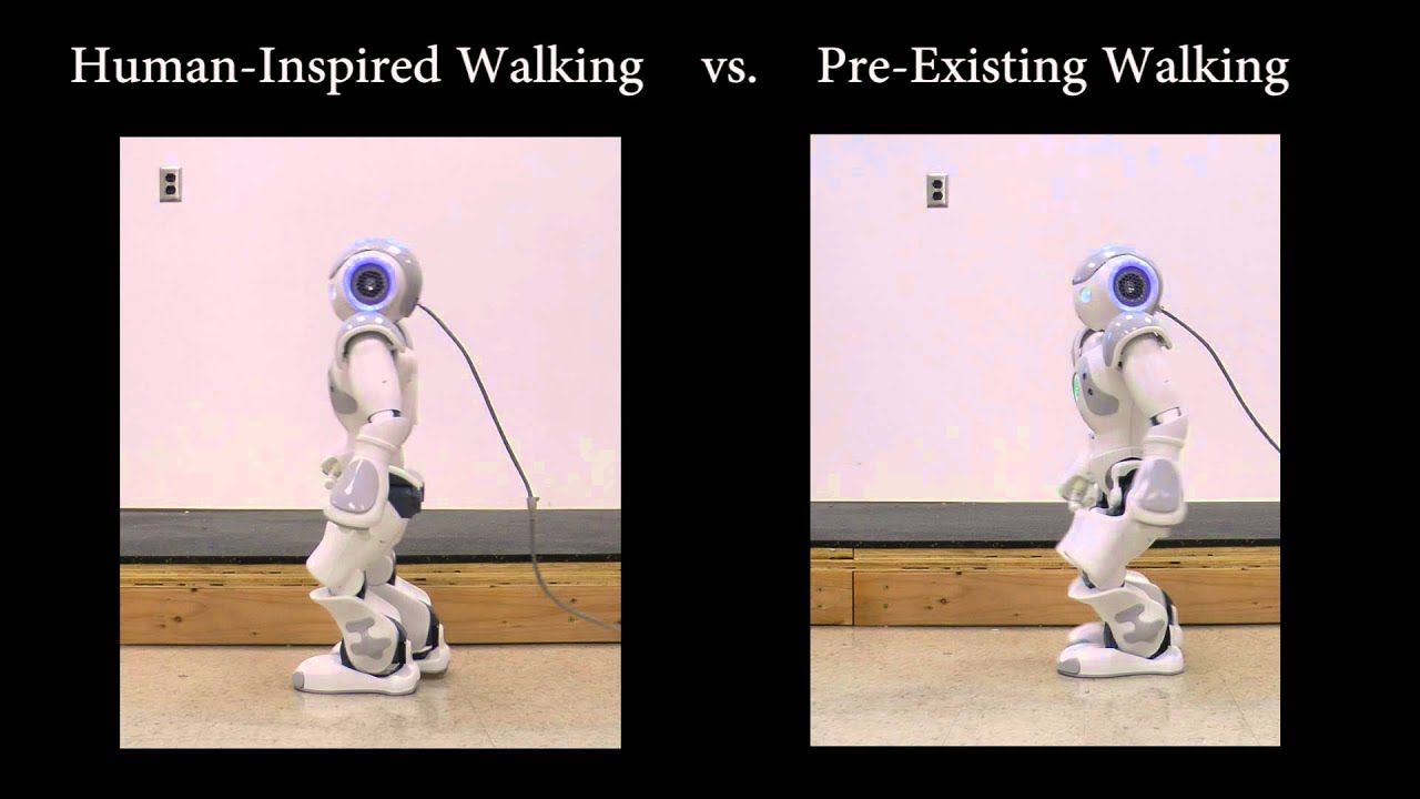 NAO: First Human-Inspired Robotic Walking - YouTube