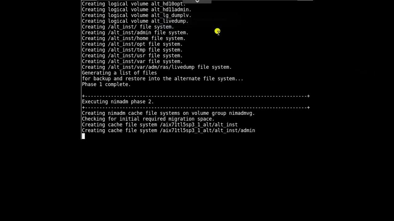 AIX OS Migration using NIMADM | NIMADM Migration - YouTube