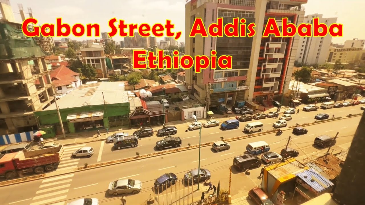 Gabon Street (Meskel Flower Road) Day vs Night View from Tolip Olympia ...
