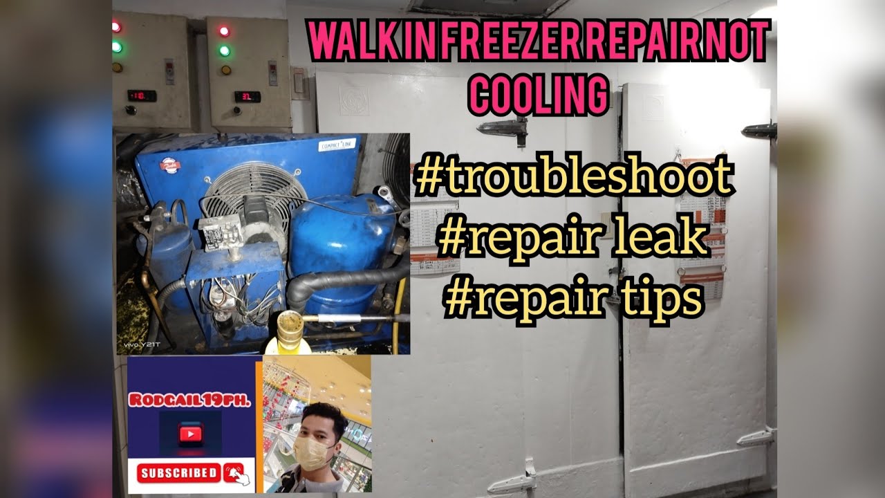 check up@repair walk in freezeer(high temp) - YouTube