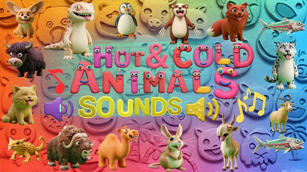 Hot & Cold Animal Sounds | Fun Safari & Snow Creatures! | Zoo Animals ...