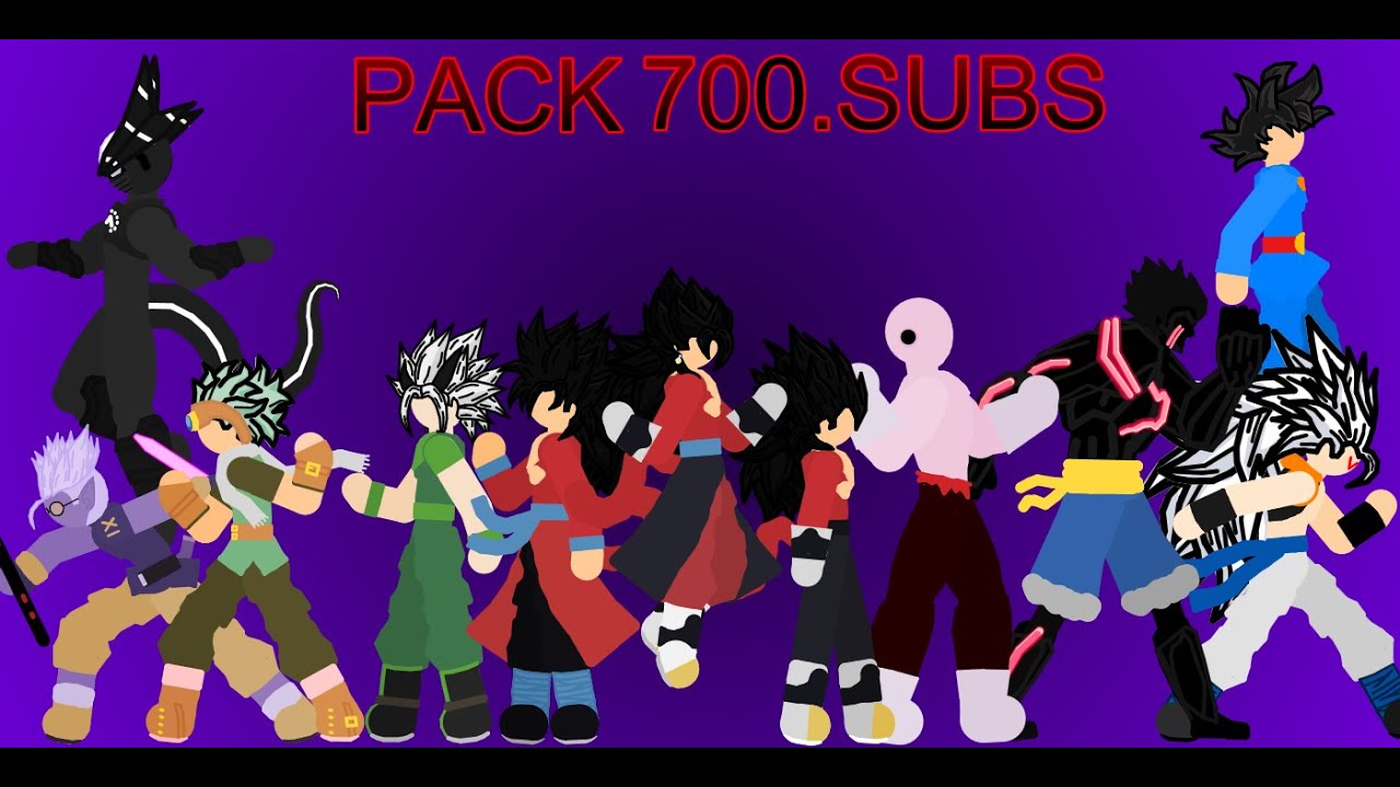 PACK 700 SUBS DB pivot animator - YouTube