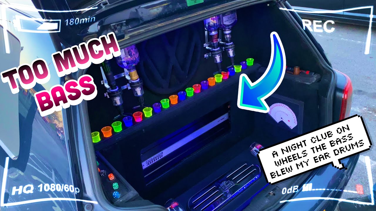 VLOG THE BASS ON THE VW GOLF AUDIO BUILD BLEW MY** EAR DRUMPS** I ...