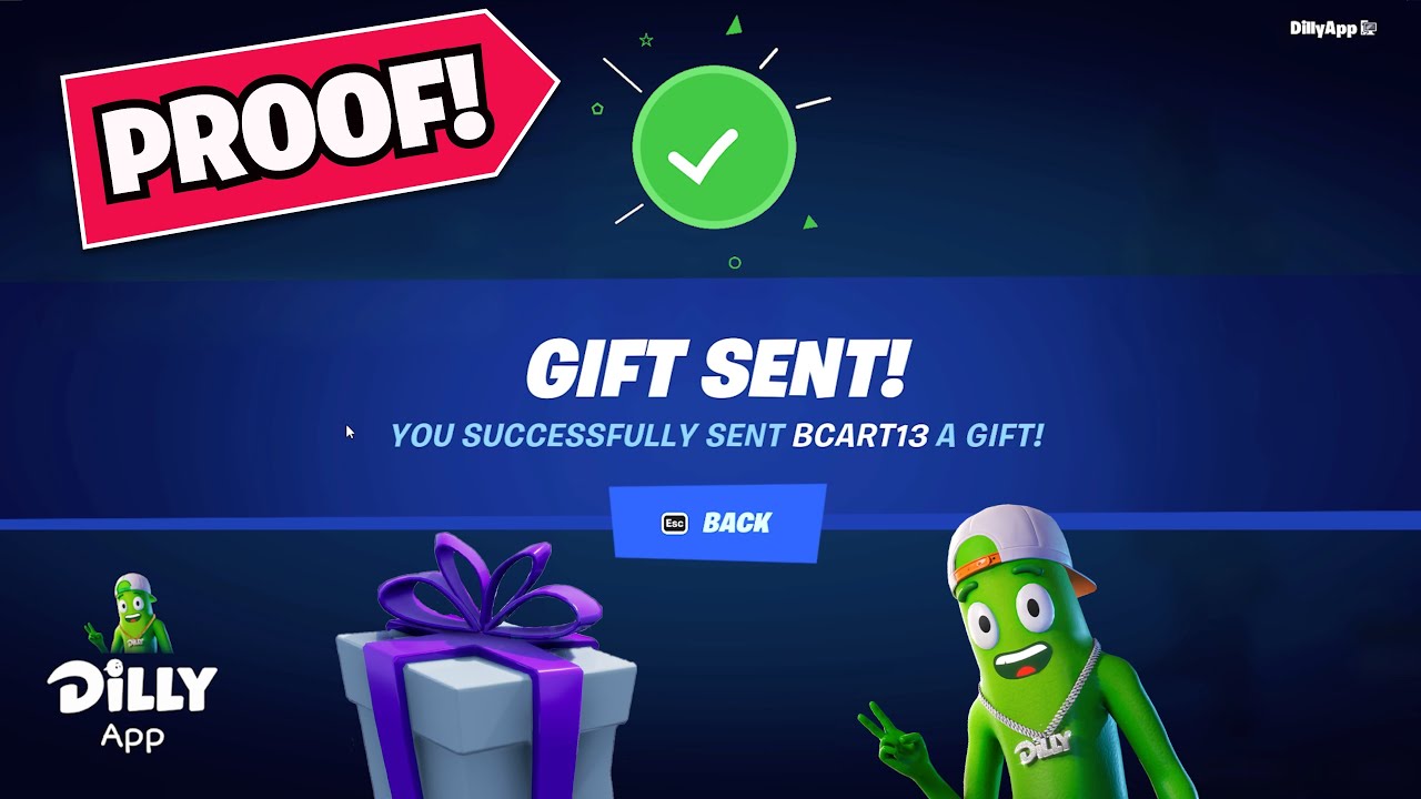Dilly App - Gifting A Fortnite Skin! 🎁 - YouTube
