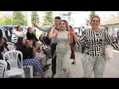 gelin damat uşakta coştu