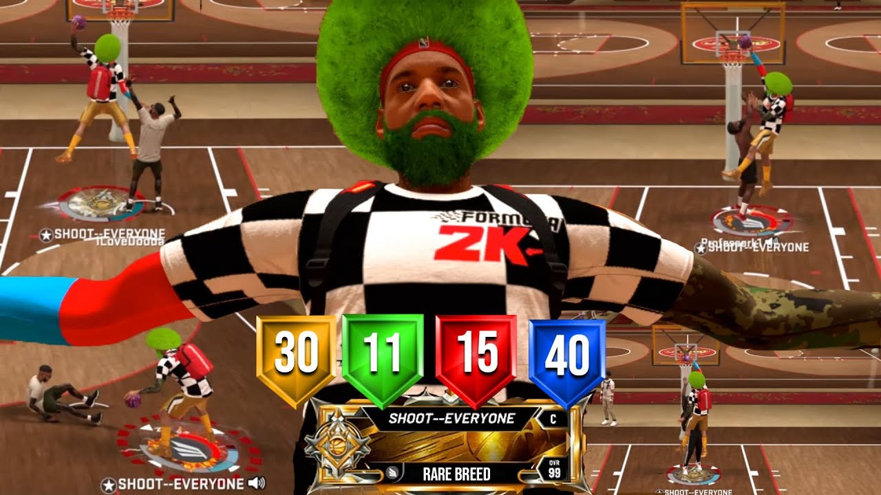 nobody has this rare build at legend , so i made it first NBA 2K20 ...